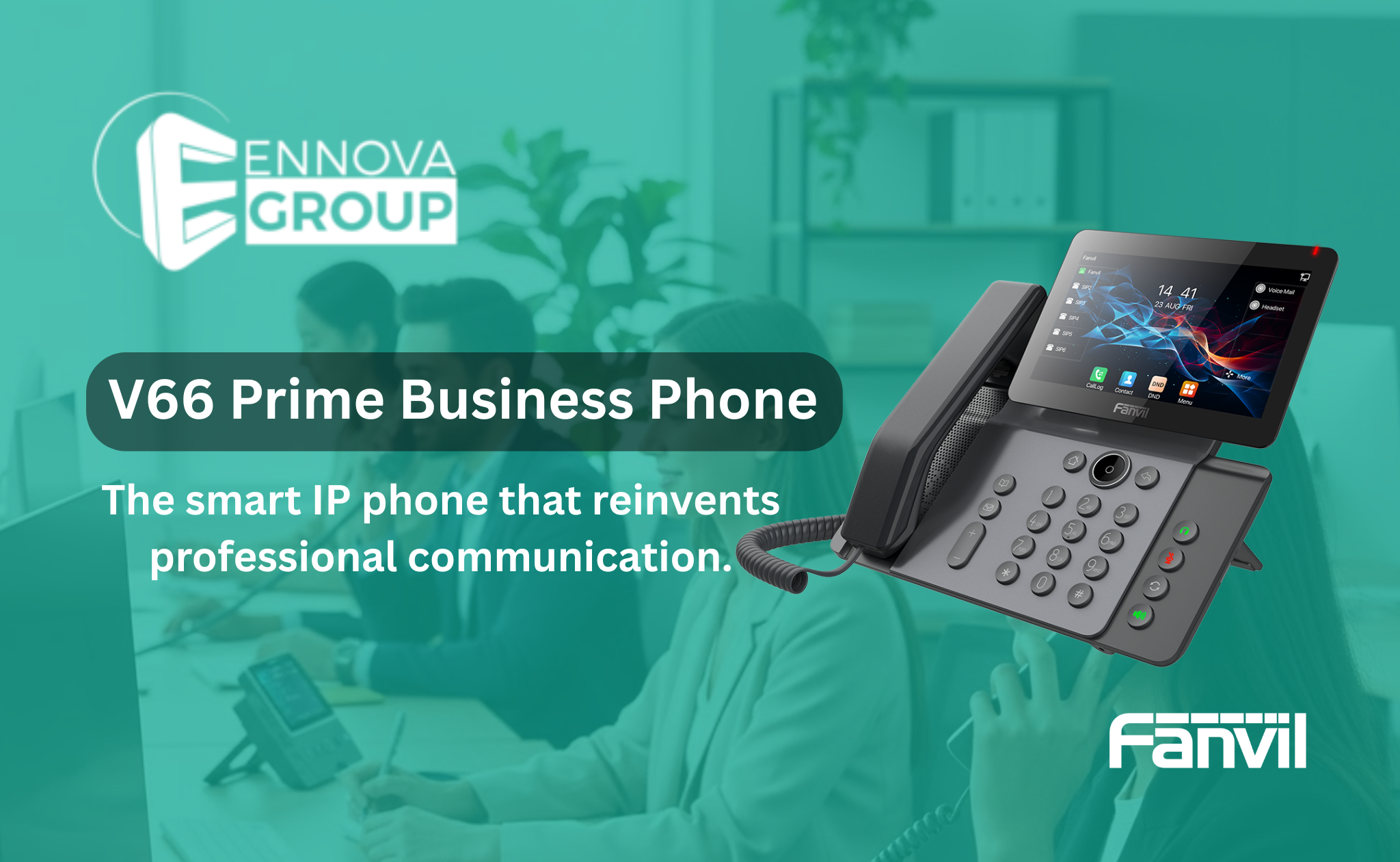 Fanvil V66 Prime Business IP Phone – Smart, Elegant & Secure Communication